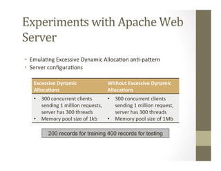 Towards Detecting Performance Anti-patterns Using Classification Techniques | PPT