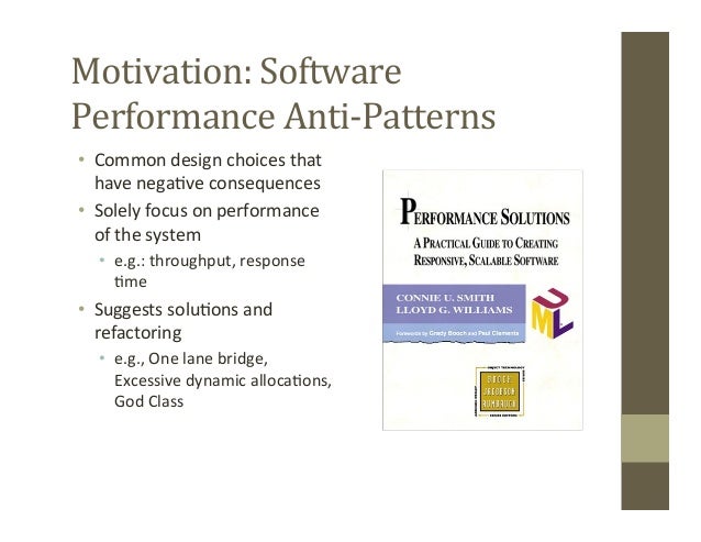 Towards Detecting Performance Anti Patterns Using Classification Tech