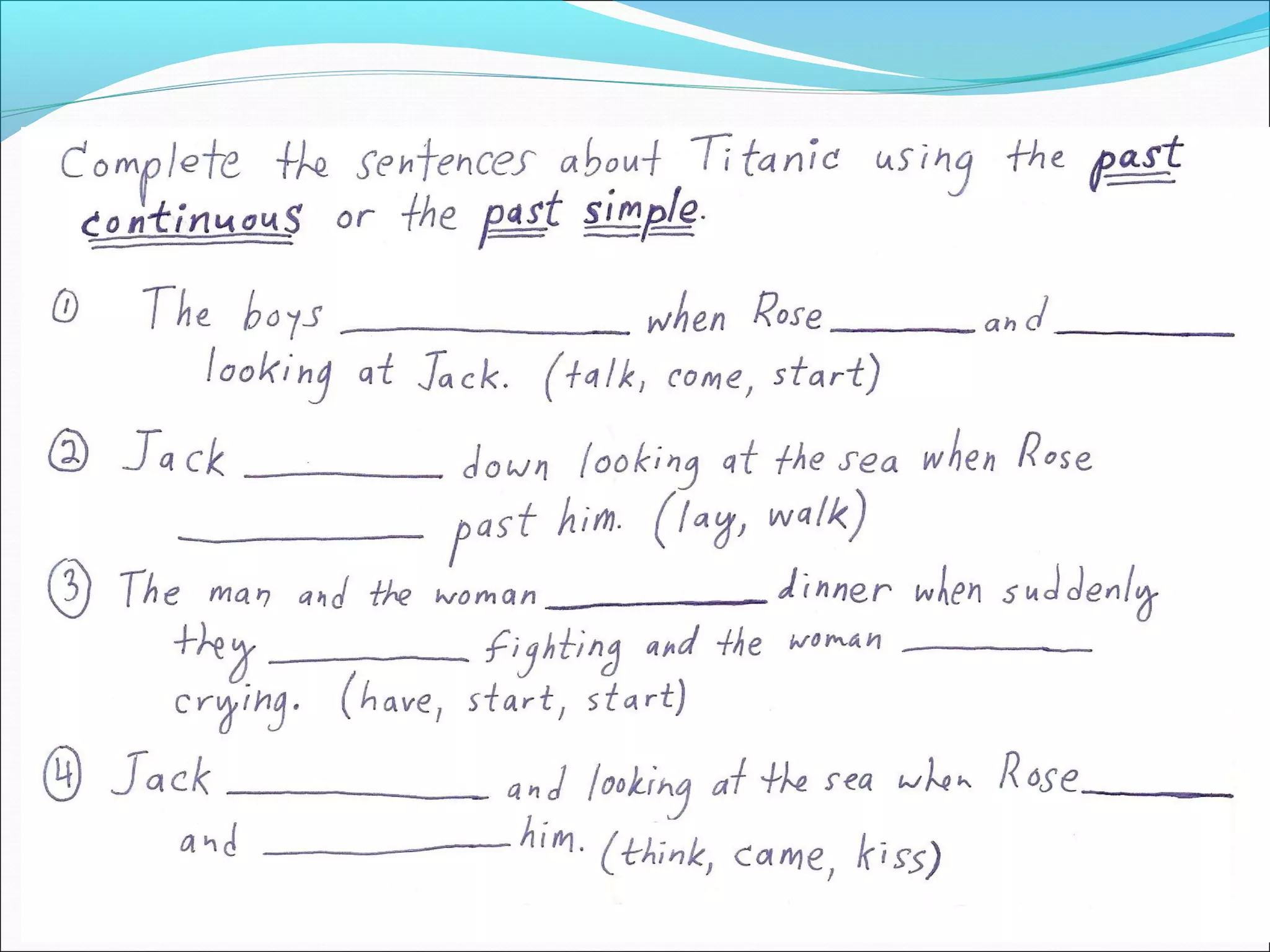 The Past Continuous Tense | PPT
