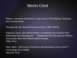 CRIMINAL DESISTANCE | PPTX