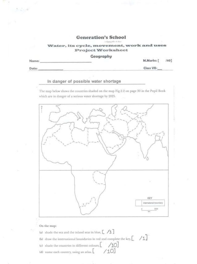 Geography Homework for Class VIII | PPTX