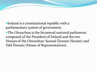 Politic of Republic of Ireland | PPTX