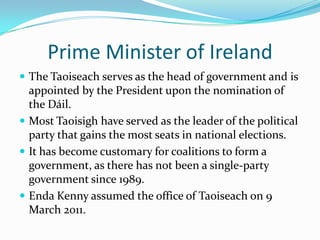 Politic of Republic of Ireland | PPTX