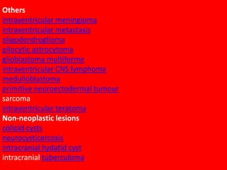 Presentation2.pptx , intra ventricular tumour and intra-cranial cyst | PPTX