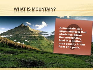landforms of earth | PPTX