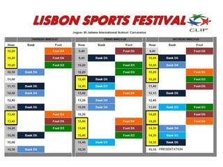SPORTS FESTIVAL Schedule | PDF