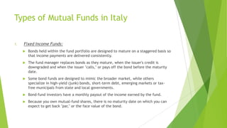 Profile of Mutual Fund Market in Italy vis-a-vis India | PPT