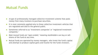 Profile of Mutual Fund Market in Italy vis-a-vis India | PPTX | Mutual ...