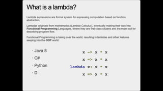 Lambda Expressions in C++11/14 | PPT