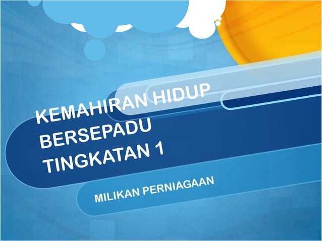 KHB T1 MILIKAN PERNIAGAAN | PPTX
