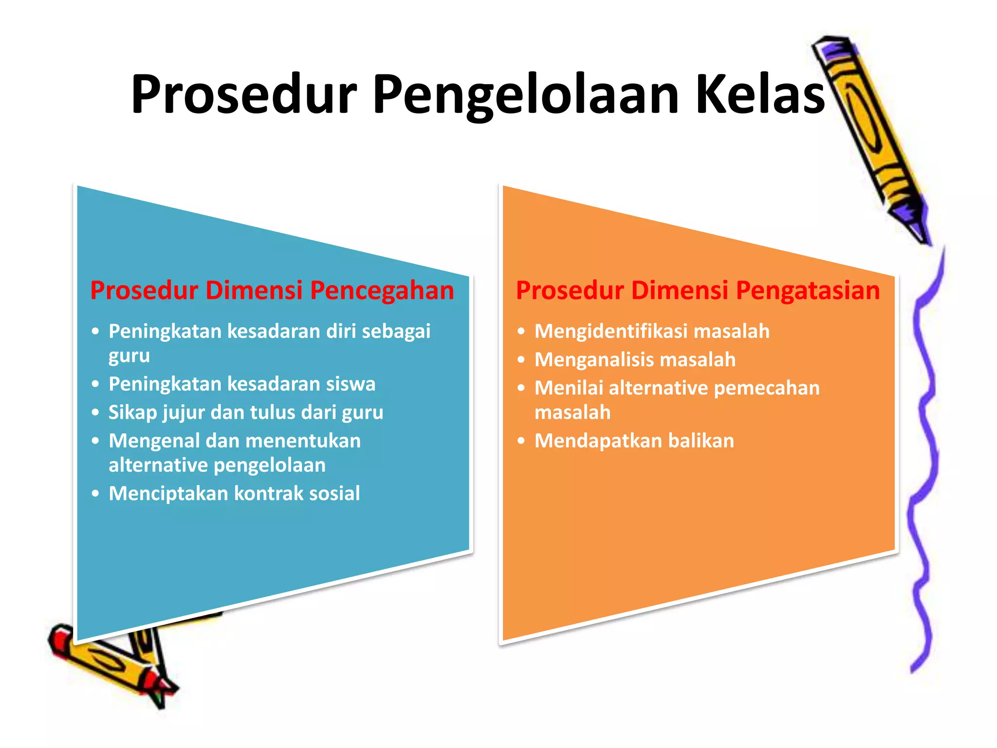 konsep dasar pengelolaan kelas | PPT