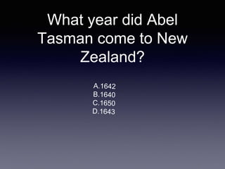 Who wants to be a millionaire? Abel Tasman | PPT
