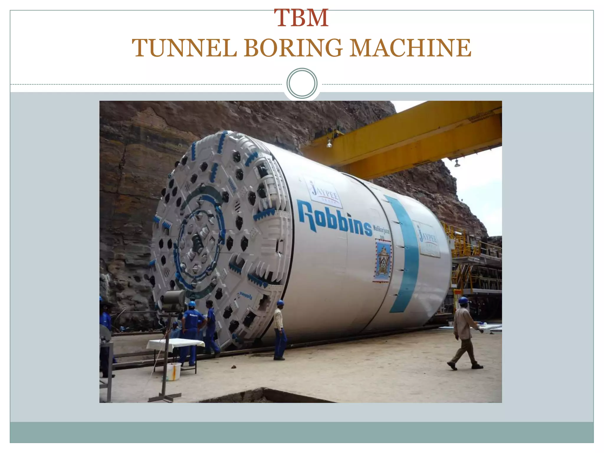 tunnel boring machine | PPTX