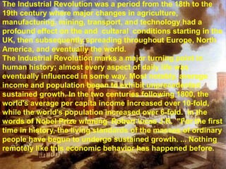 The age of industrialisation | PPTX