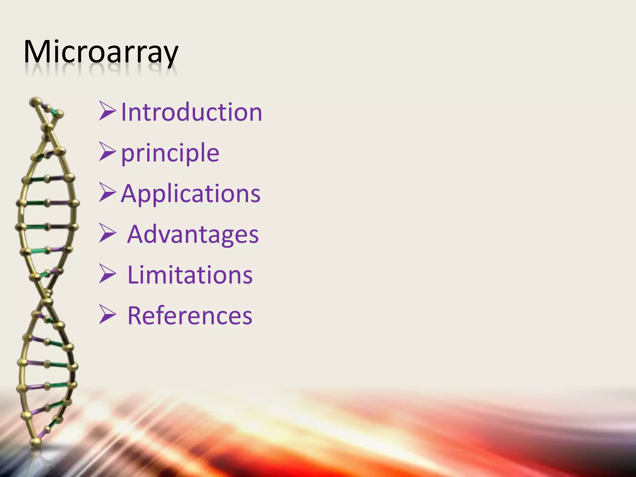 DNA microarray | PPTX