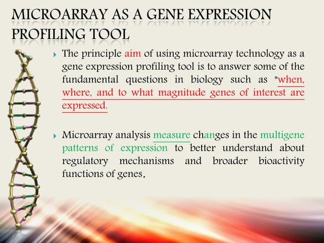 DNA microarray | PPTX