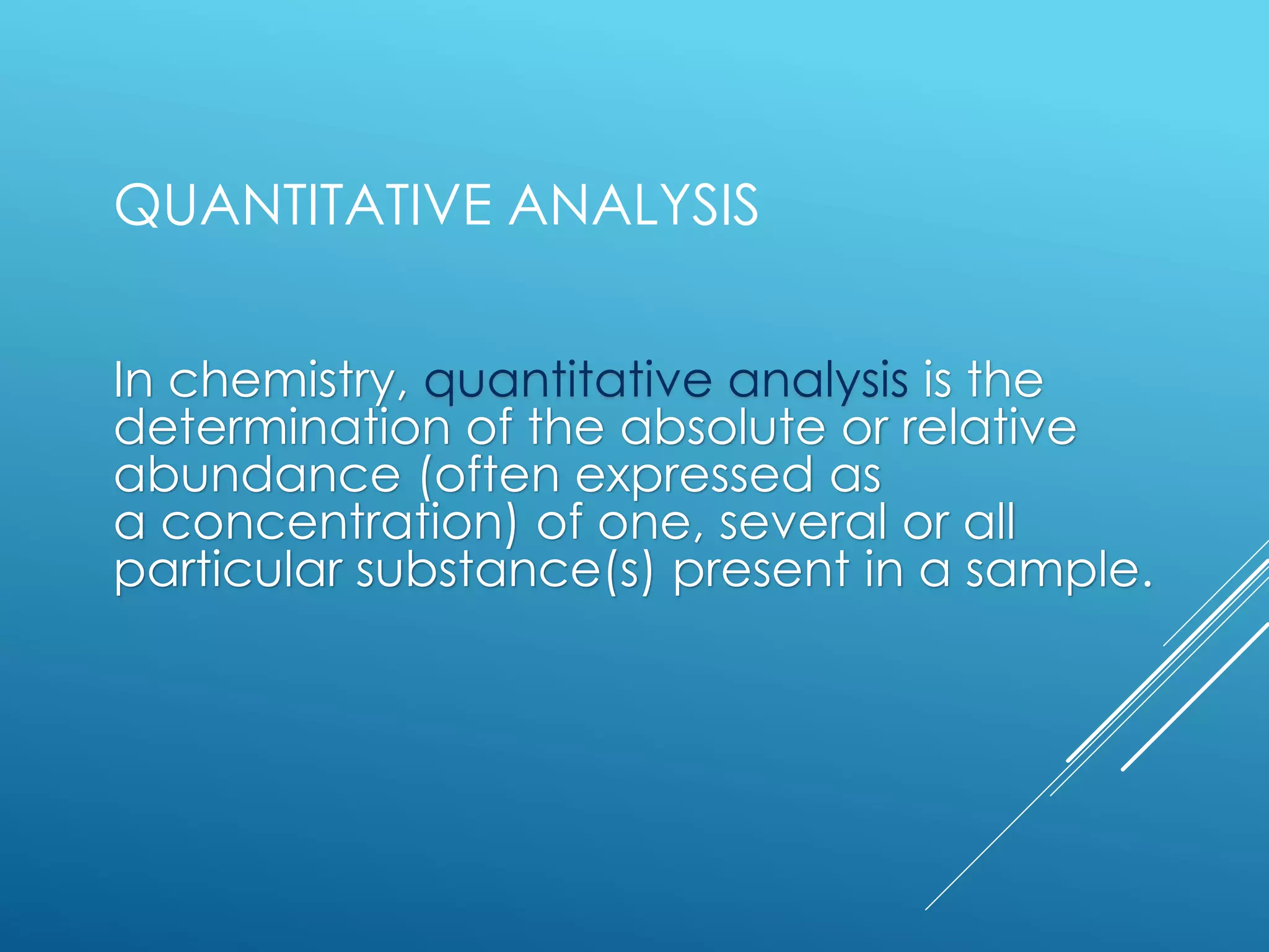 Qualitative and Quantitative Analysis, Empirical and Molecular Formula ...