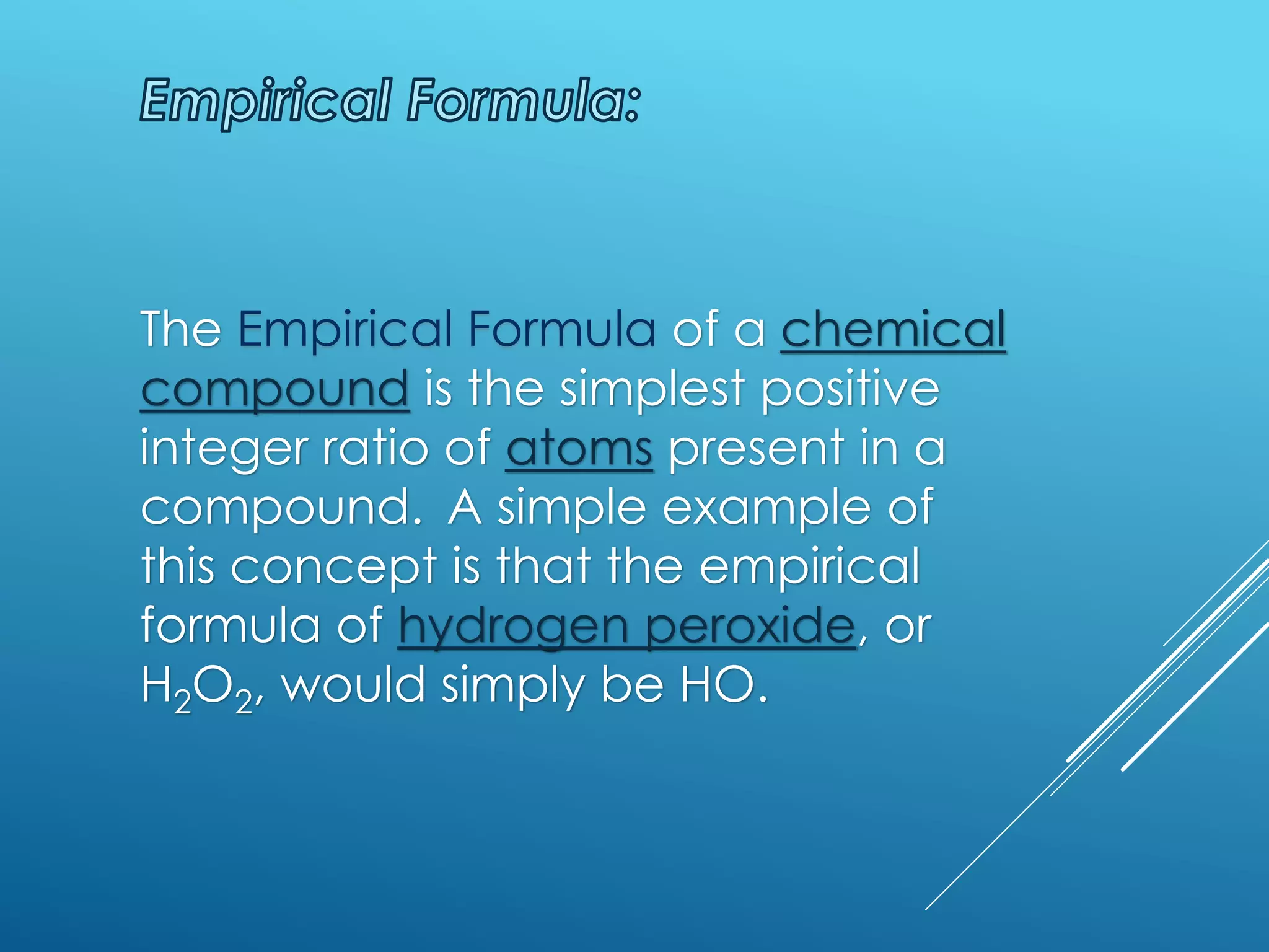 Qualitative and Quantitative Analysis, Empirical and Molecular Formula ...