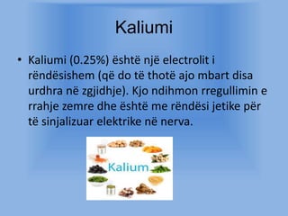 ELEMENTET KIMIKE NE ORGANIZEM | PPSX