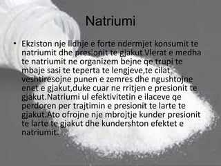 ELEMENTET KIMIKE NE ORGANIZEM | PPSX