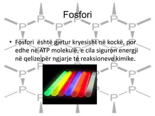 ELEMENTET KIMIKE NE ORGANIZEM | PPSX