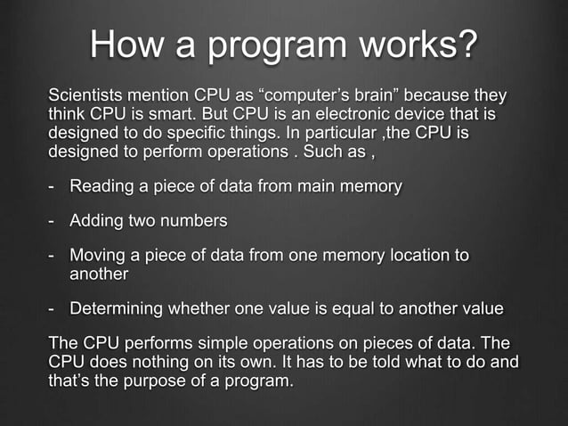 Computer and Programming | PPT