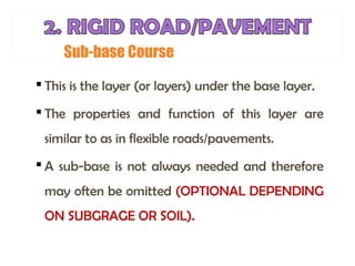 ROADS/PAVEMENT & TYPES OF ROAD BY ENGR SAAD ULLAH WEC | PPT