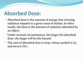 History of Absorbed Dose | PPTX