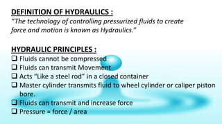 hydraulic braking system | PPT | Free Download