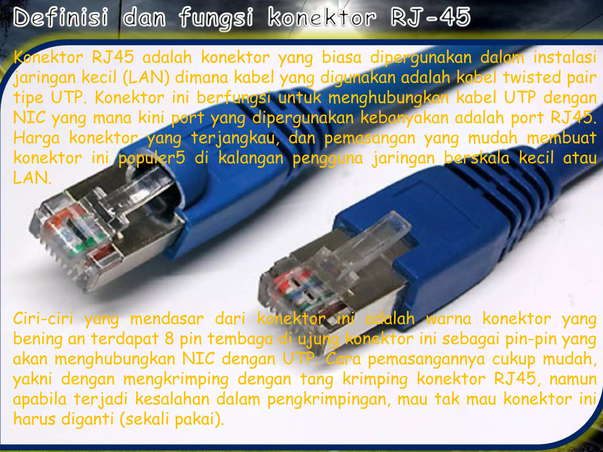 Definisi kabel jaringan | PPT