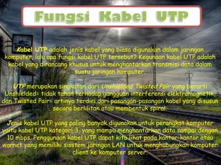 Definisi kabel jaringan | PPT