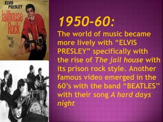 Timeline of a music video | PPTX