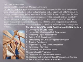 ISO 9001,14001,18001. | PPTX | Environmental Services Industry | Industries