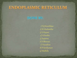 ENDOPLASMIC RETICULUM | PPTX