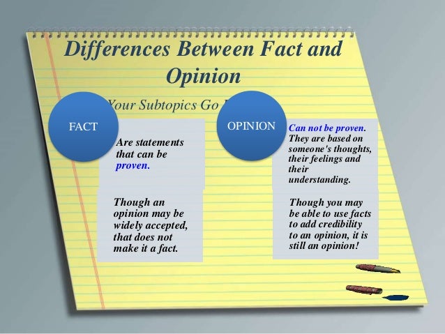 Differences Between Fact And Opinion differences-between-fact-and-opinion