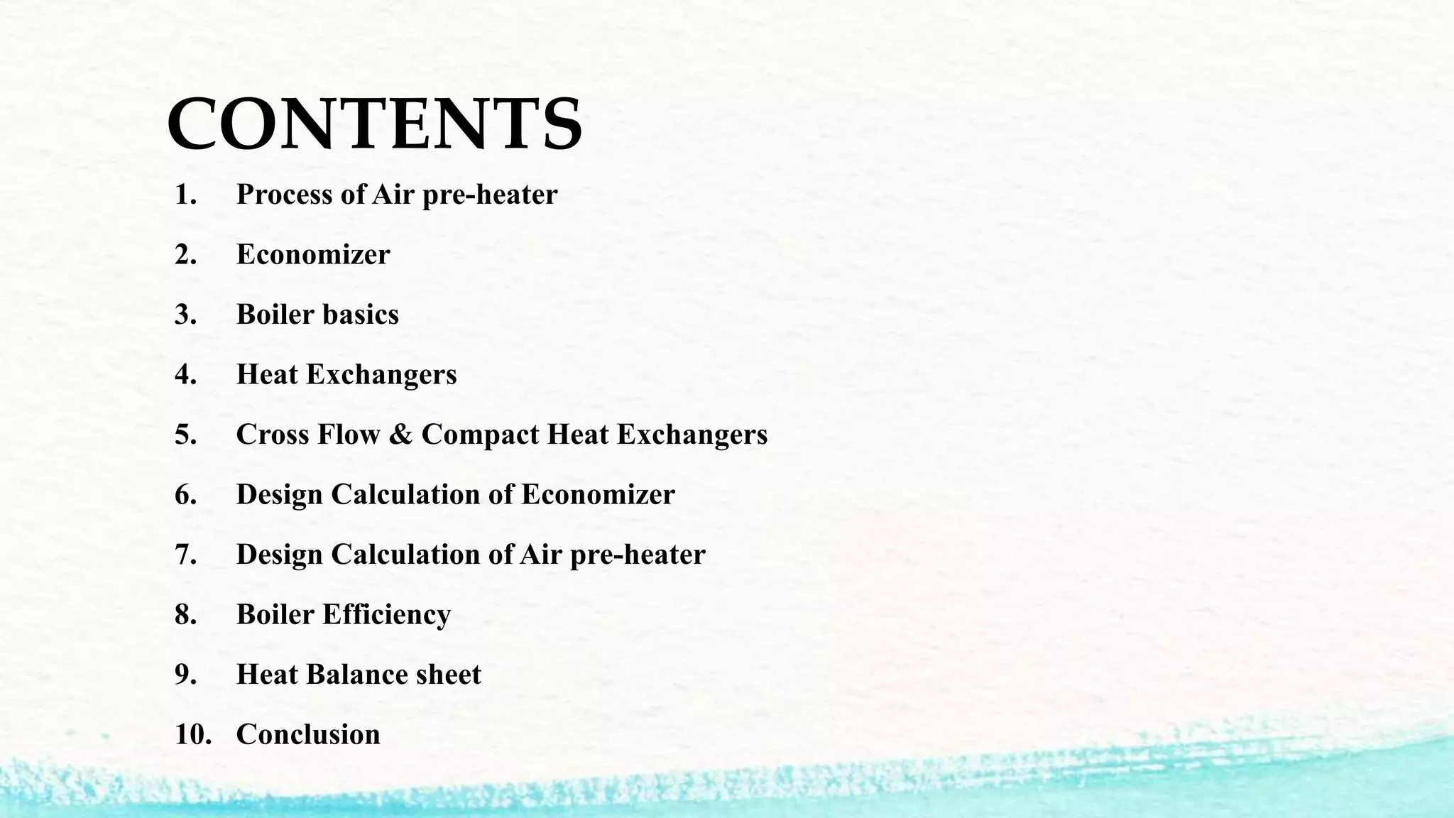 DESIGN OF AIR PRE HEATER AND ECONOMIZER | PPTX