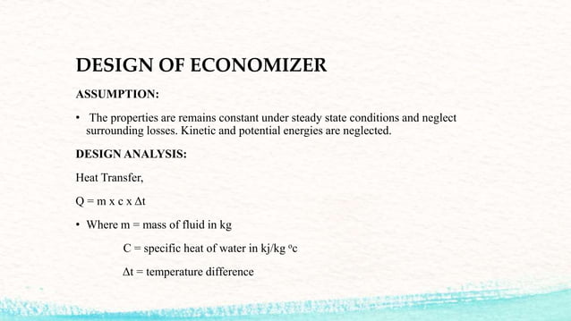 DESIGN OF AIR PRE HEATER AND ECONOMIZER | PPTX