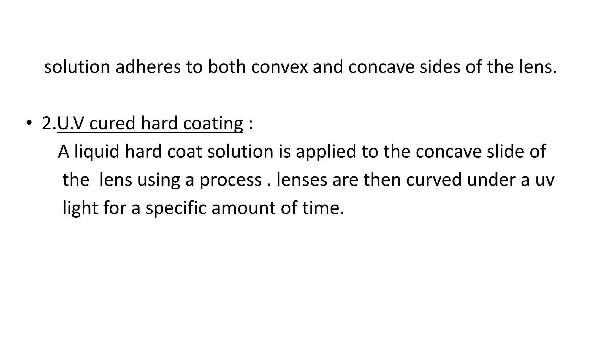 lens coatings | PPTX