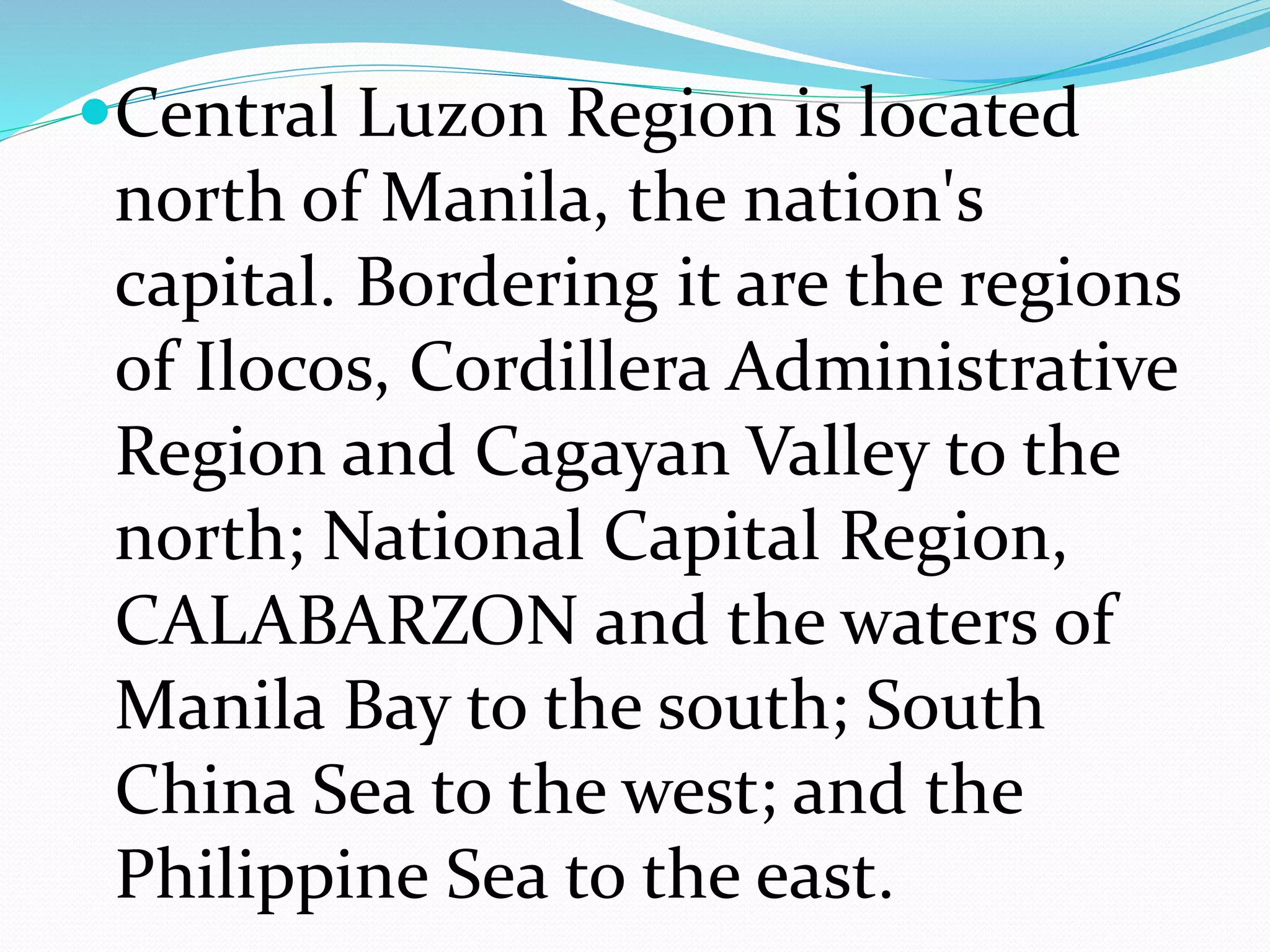 REGION III CENTRAL LUZON Geography | PPTX