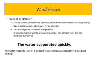 Linguistic- Approaches of Internal Organisation of Vocabularies | PPT