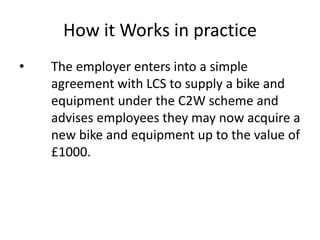 Cycle to work scheme | PPTX