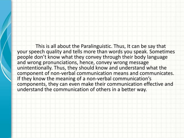 Paralinguistics | PPTX
