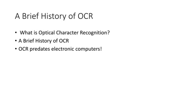 Tesseract OCR Engine | PPTX | Desktop Publishing | Computer Software ...