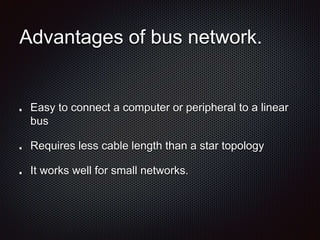 bus network ppt by pearl patel | PPTX
