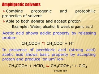Non-aqueous acid base titrimetry | PPTX
