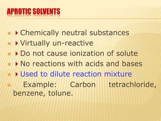 Non-aqueous acid base titrimetry | PPTX