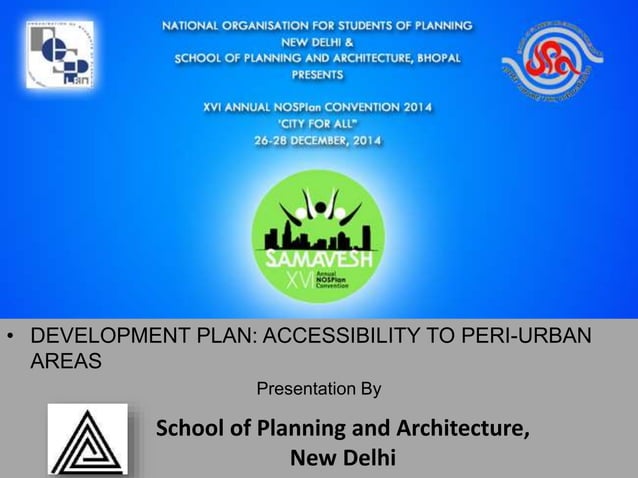 Development Plan -Planning Interventions by School of Planning and ...
