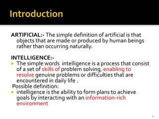 Artificial intelligence | PPTX