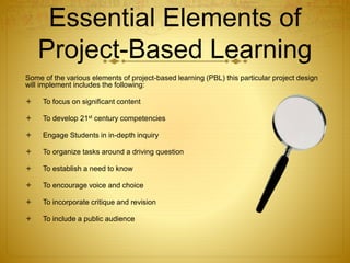 Project-Based Learning Activity | PPT