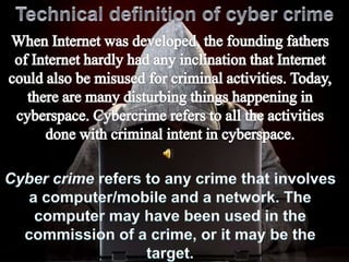 cyber crime and cyber laws | PPTX